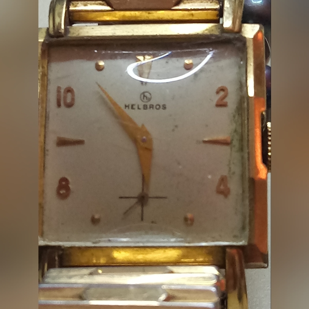 Vintage 1950's Helbros 10k Gold Filled Mens Watch (Wo… - Gem